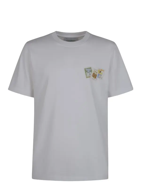 Casablanca Terrain Dorange Organic-cotton T-shirt - Gray