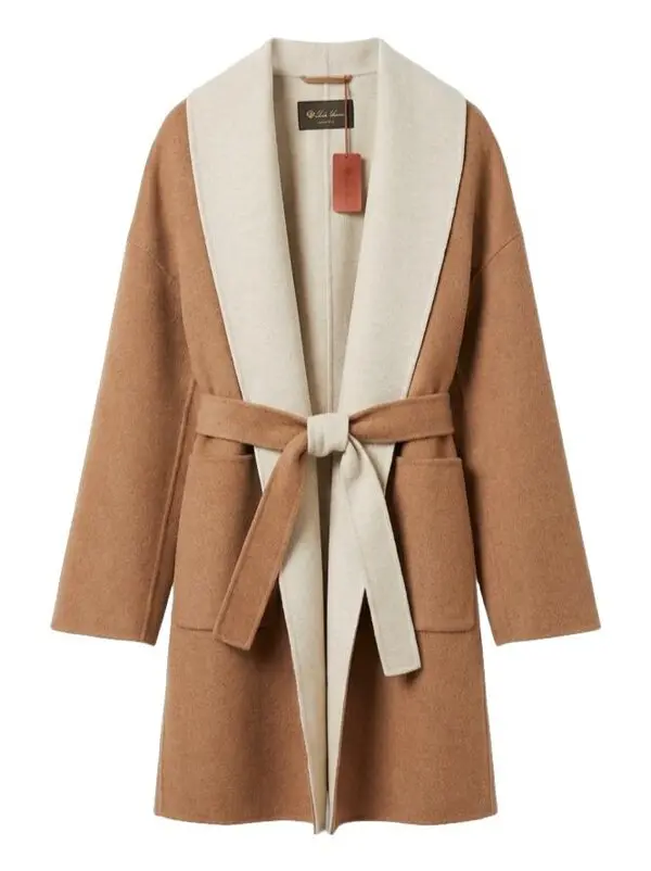Loro Piana Long Sleeved Coat With Waist Straps - No