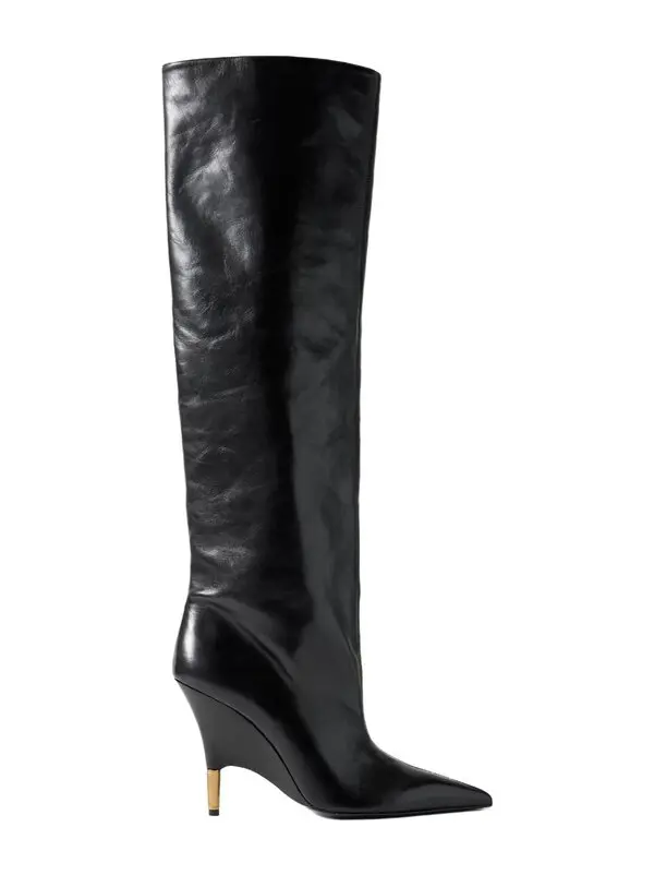 Khaite Bella Thigh-high Boots - Black