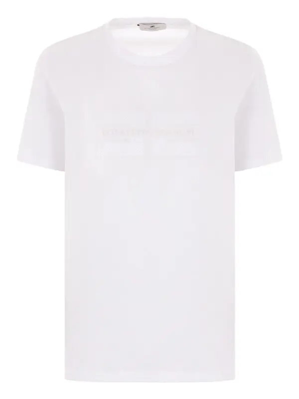 Elisabetta Franchi Logo Detailed Crewneck T-shirt - White