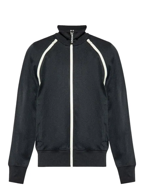 Palm Angels Zip Detailed Track Jacket - Black