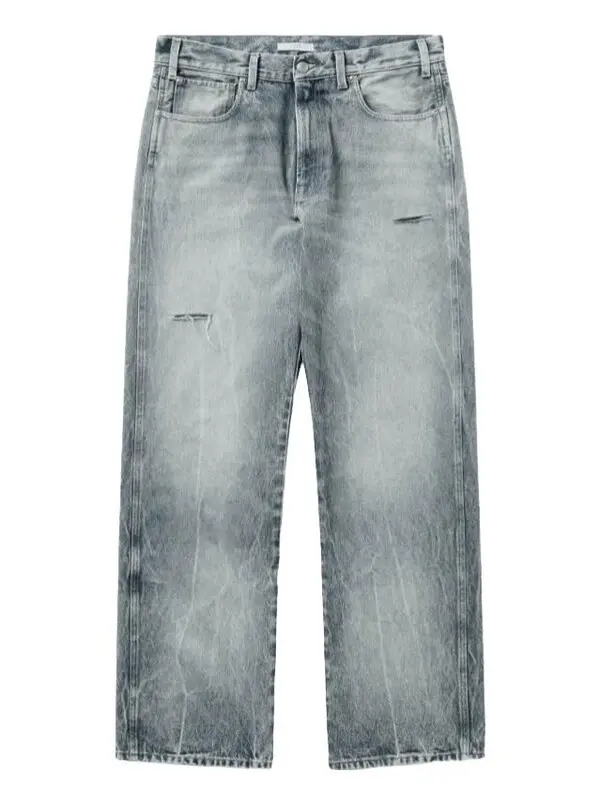 1989 STUDIO Distressed Wide-leg Jeans - Blue