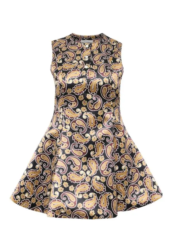 J.W.ANDERSON Jw Anderson Paisley' Print Circle-skirt Dress - Multicolor