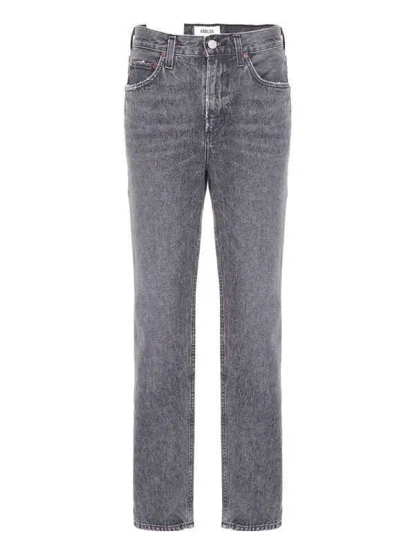 AGOLDE Valen Mid-rise Slim Cut Jeans - Gray