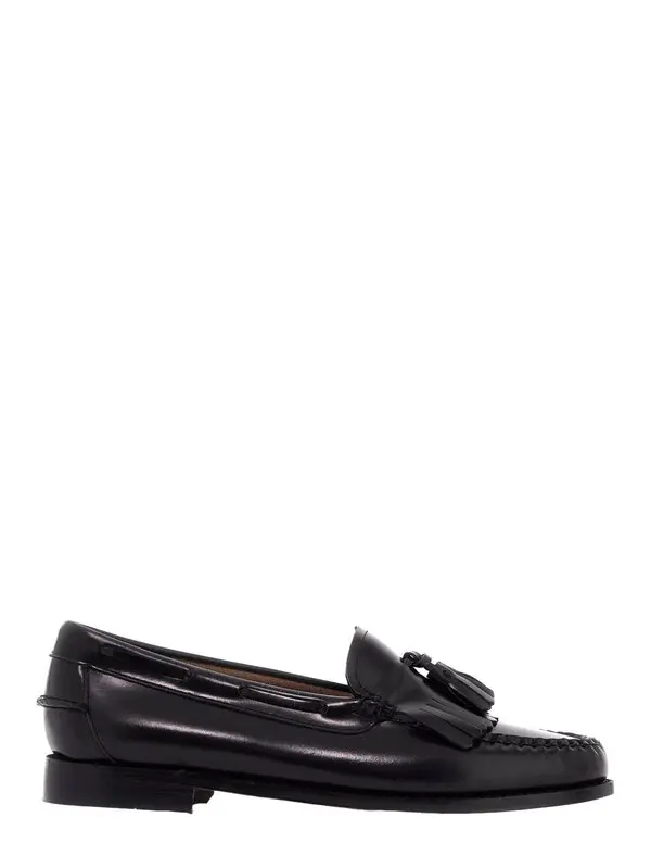 G.H. BASS  CO G.h. Bass & Co. Weejuns Esther Kiltie Tassel Loafers - Black
