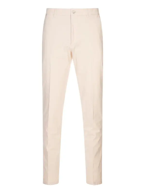 Hugo Boss Slim-fit Stretch Twill Trousers - White