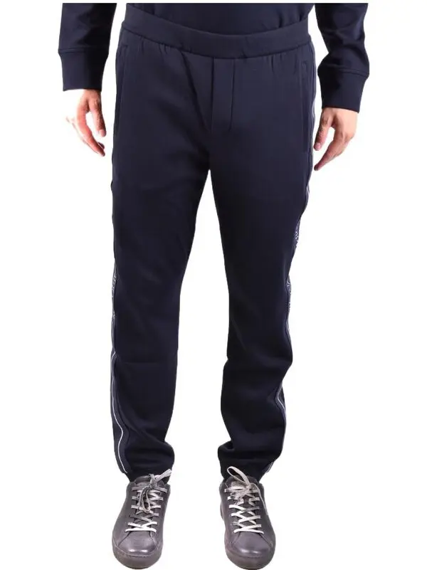 Emporio Armani Logo-tape Track Pants - Black