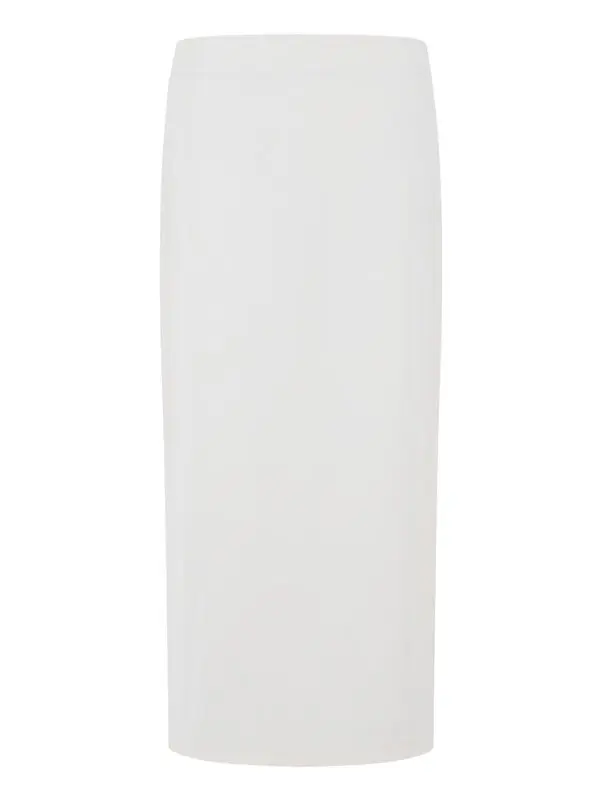 Loulou De Saison Maxi Skirt With Back Slit - White
