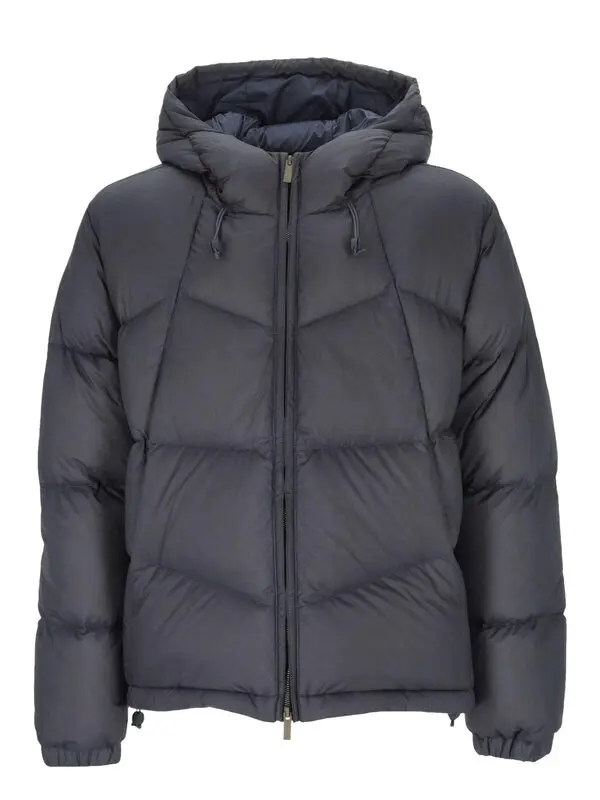 K-WAY Hooded Padded Down Jacket - Black