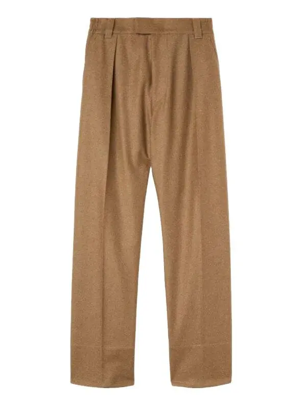 Loro Piana Reinga Straight-leg Wool Trousers - Scottish Tundra Melange