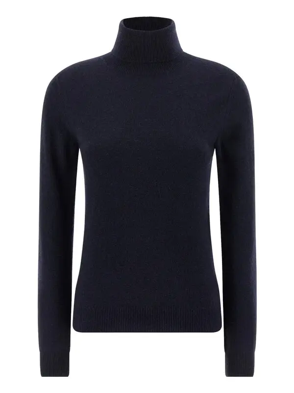 Balenciaga Ribbed Turtleneck Sweater - Blue