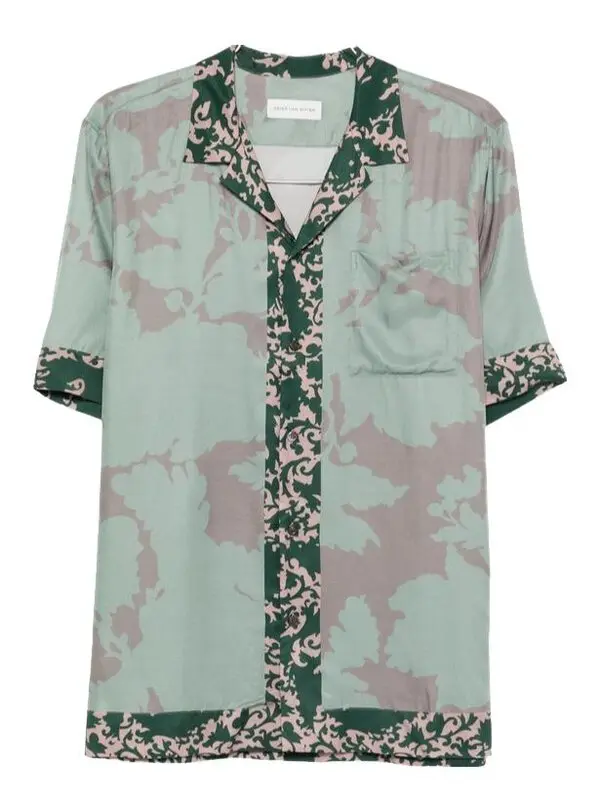Dries Van Noten Short Sleeve Shirt - Gray