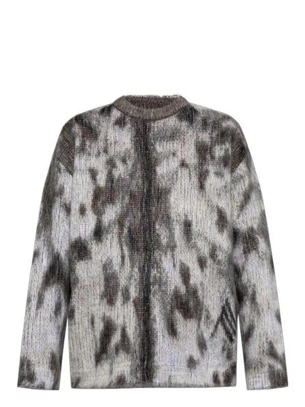 Attico Mohair Finish Sweater - Grey