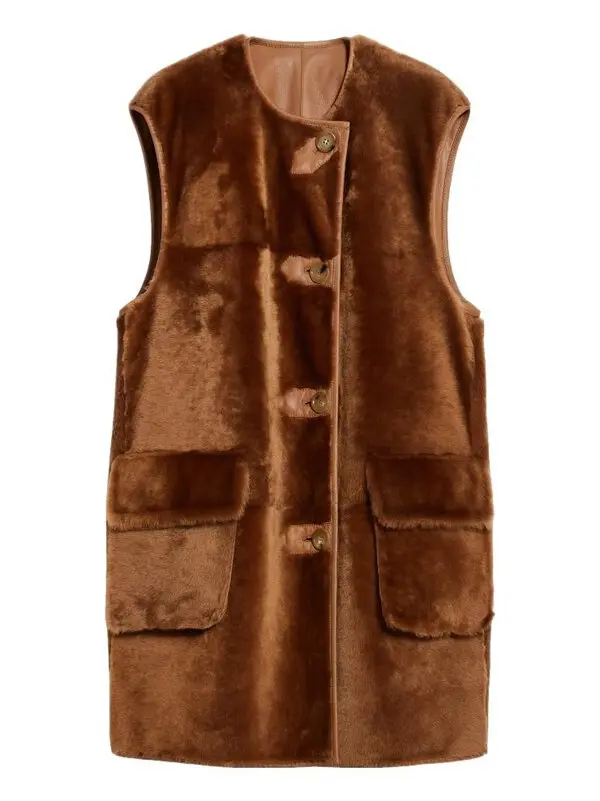 Max Mara Double-sided Sleeveless Vest - Brown