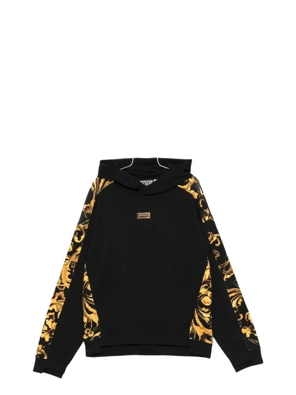 Versace Baroque Print Hoodie - Black