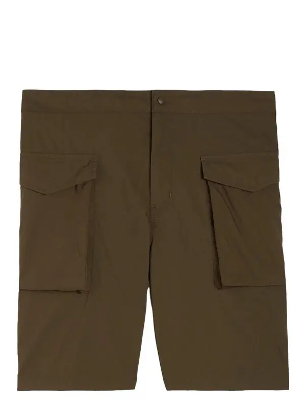 Aspesi Lou Bis Poplin Shorts - Green