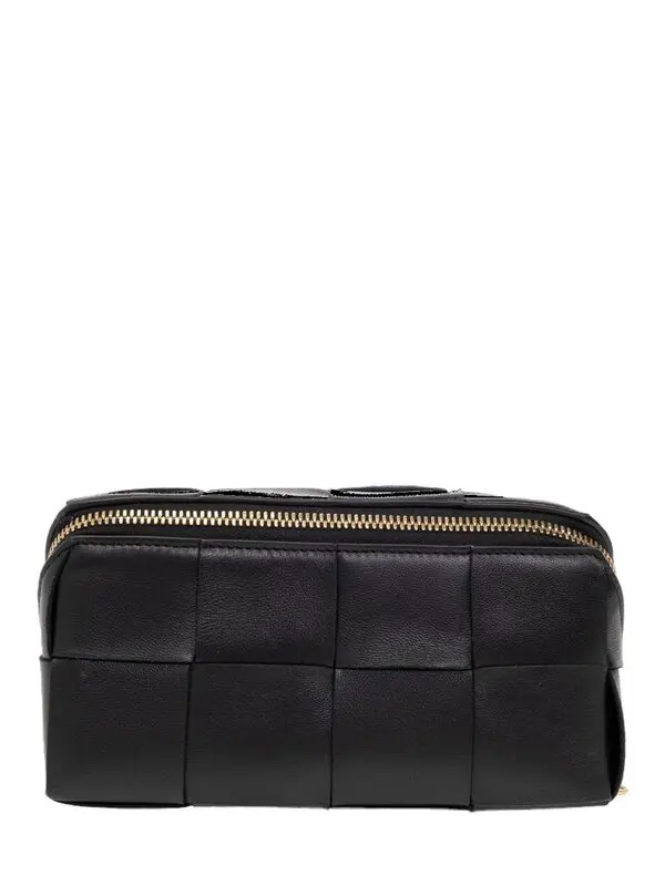 Bottega Veneta Zip-up Wash Bag - Black