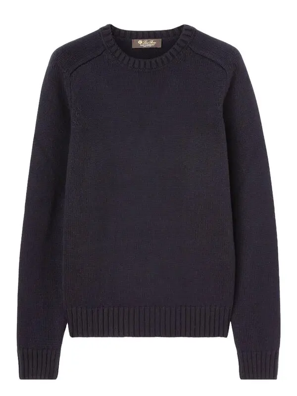 Loro Piana Parksville Crewneck Jumper - Blue