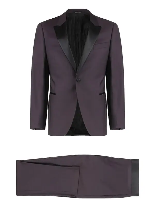 Emporio Armani Wool Two-piece Suit - Black
