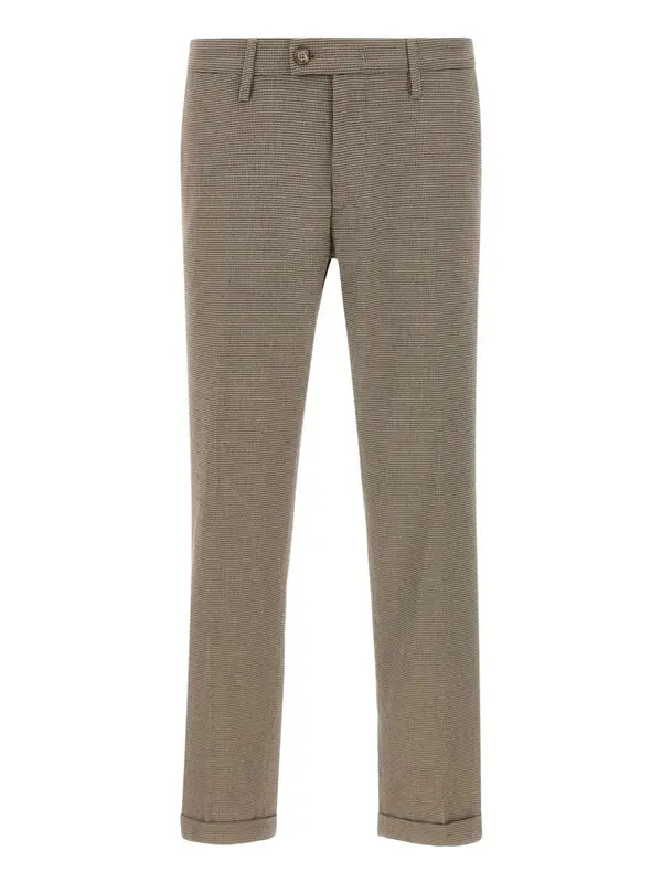RE-HASH Micro-pattern Tailored Trousers - Gray