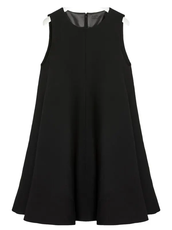 Loewe Silk And Wool Mini Dress - Black