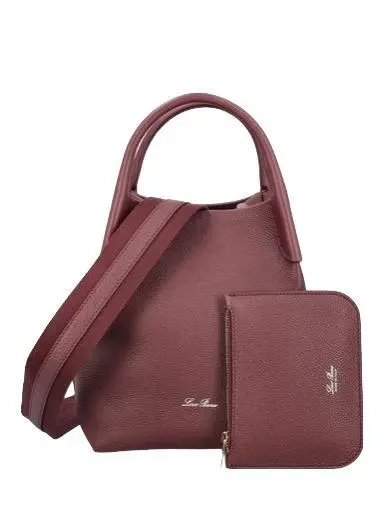Loro Piana Logo Shoulder Bag - Red