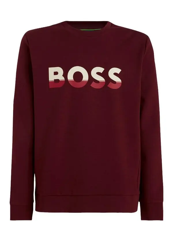 Hugo Boss Logo Crew Neck Sweater - Nude