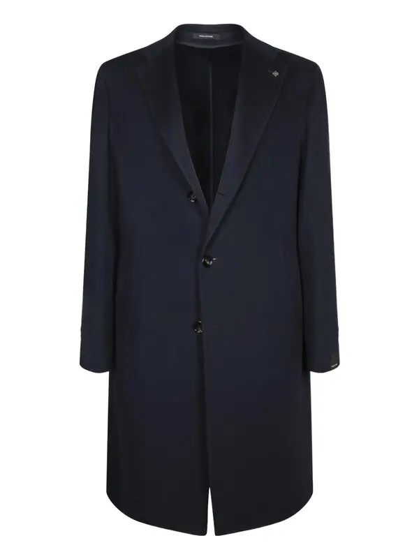 Tagliatore Colorado Single Breasted Coat - Blue
