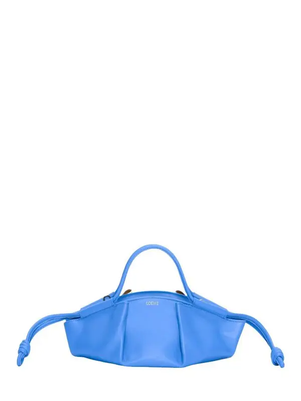 Loewe Small Paseo Bag In Shiny Nappa Calfskin - Blue