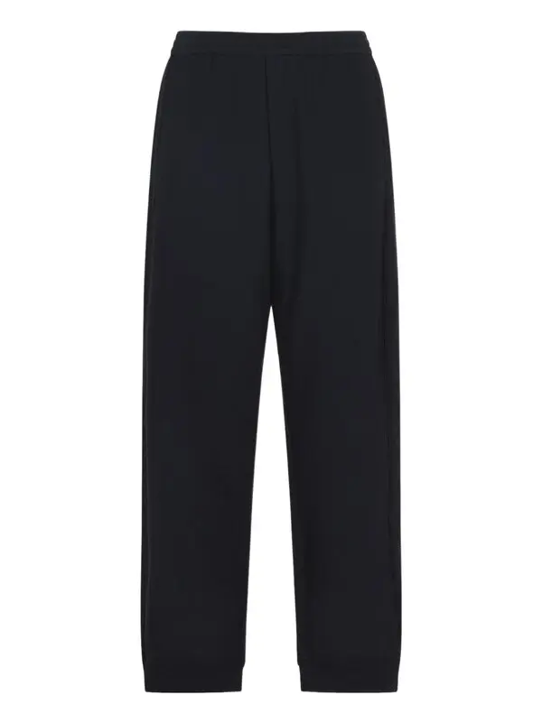 Giorgio Armani Textured Logo Trousers - Black
