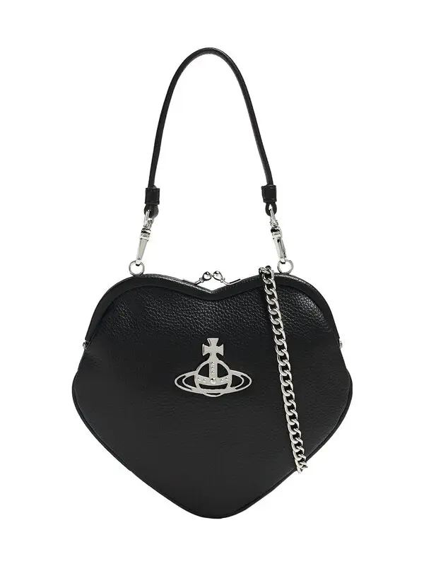 VIVIENNE WESTWOOD Belle Heart Frame Purse - Black