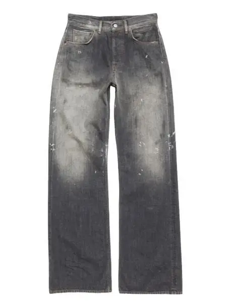 Acne Studios Wide Leg Jeans - Black