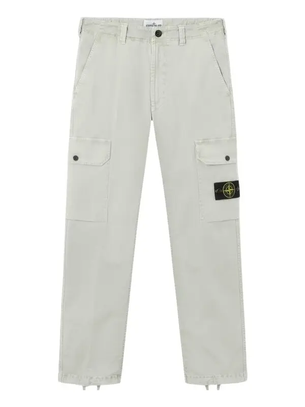 Stone Island Logo-patch Cargo Pants - Sage Green