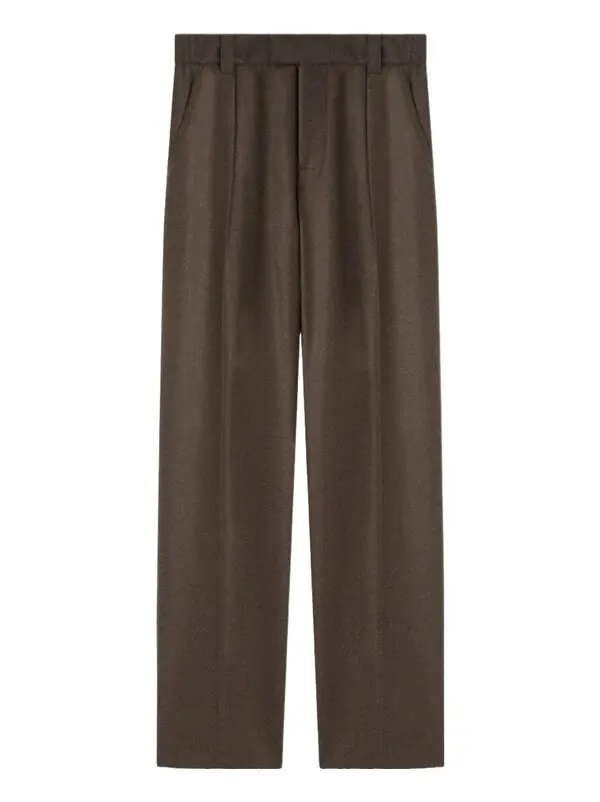 Loro Piana Reinga Straight-leg Trousers - Cocoa Truffle Mixed Color