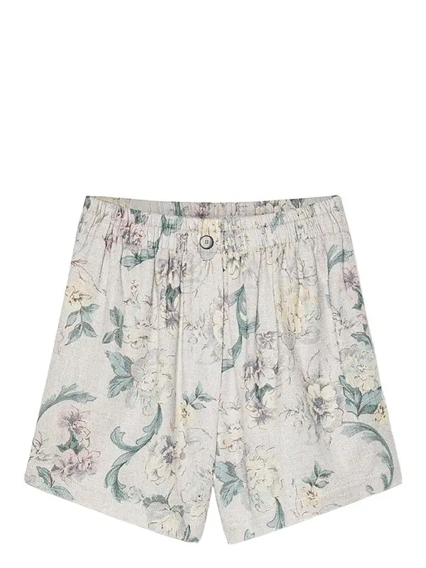 FORTE_FORTE Floral Print Shorts - Glicine