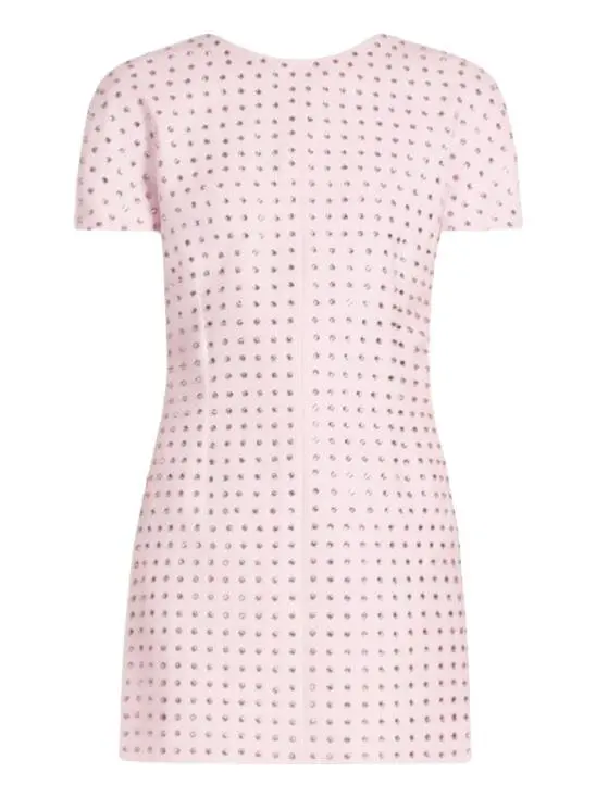Sportmax Embellished Crewneck Dress - Pink