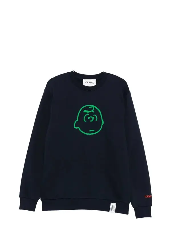Iceberg X Peanuts Crewneck Sweatshirt - Black