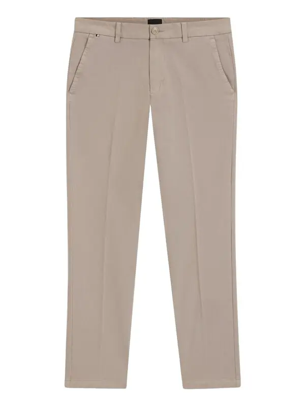 Hugo Boss Slim-fit Stretch Twill Trousers - Light Beige