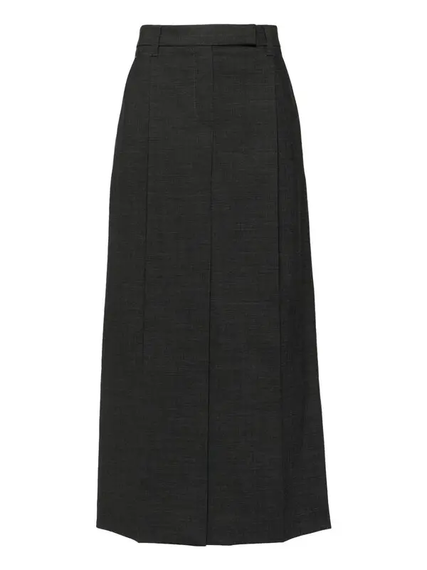 Brunello Cucinelli Dart Detailed Pencil Skirt - Grey