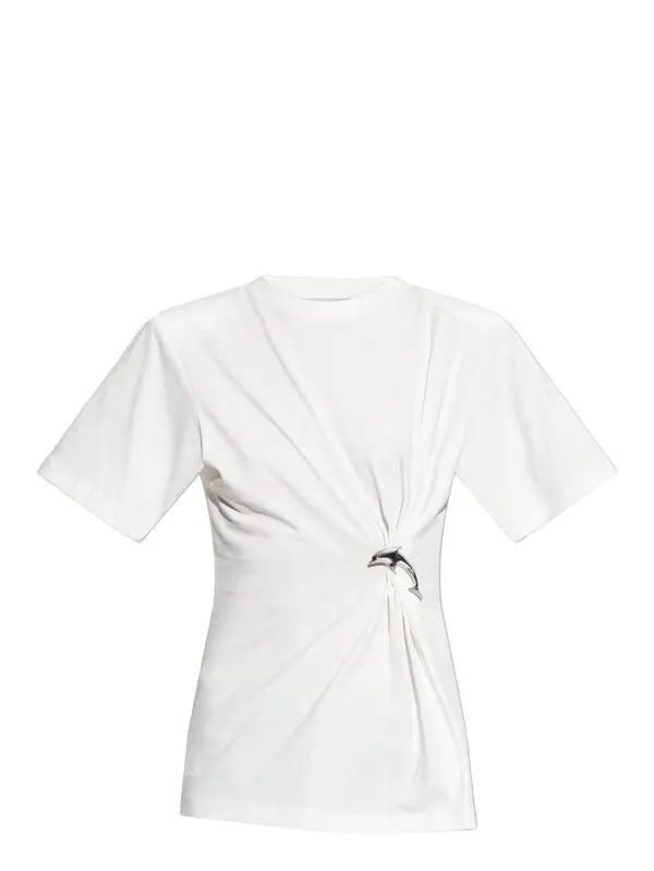 Blumarine Dolphin Detail T-shirt - White