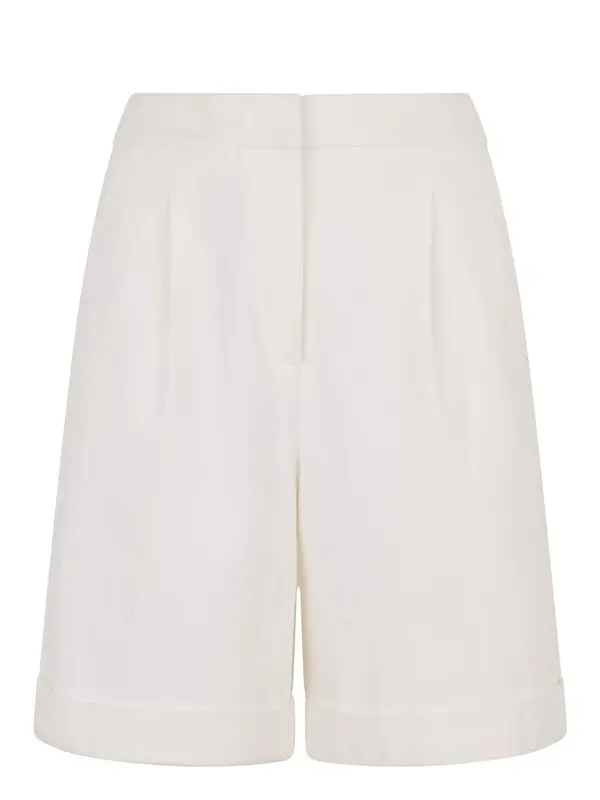 Peserico High-waist Tailored Shorts - White