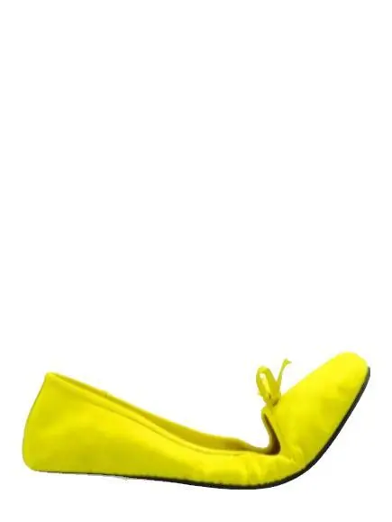 Balenciaga Bow Detailed Ballerina Flats - Yellow