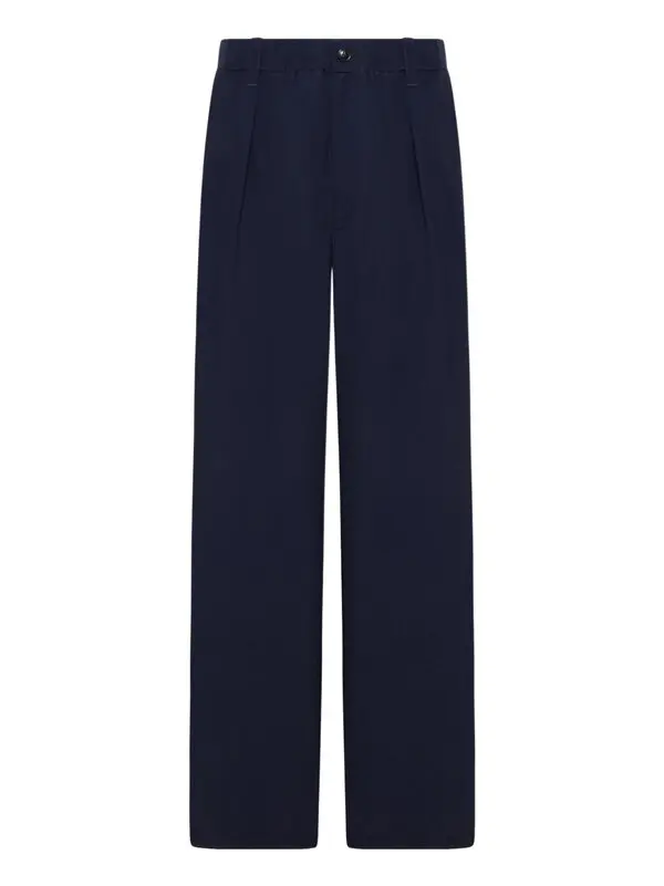 Giorgio Armani Pleated Trousers - Night Sky