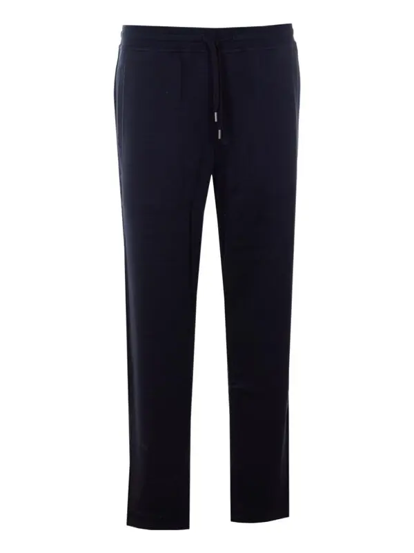Brunello Cucinelli Straight Leg Trousers With Drawstring Waist - Black