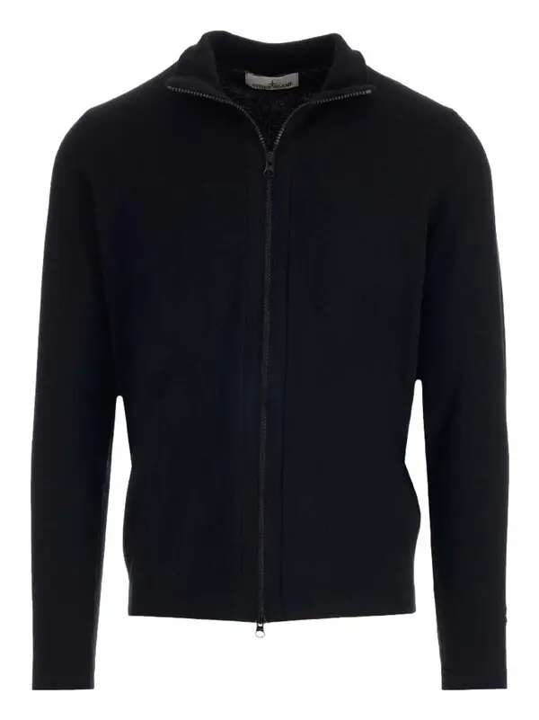 Stone Island Stellina Motif Cardigan - Black