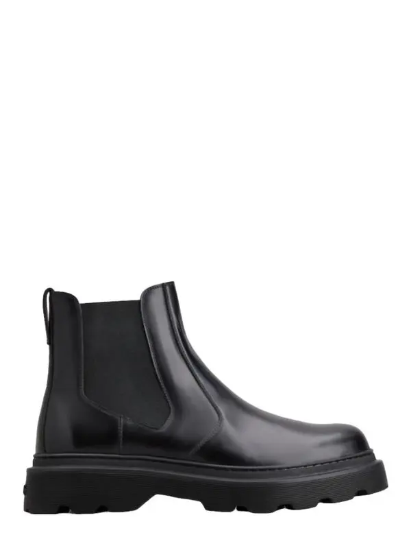 TOD'S Elasticated Side Ankle Boots - Black