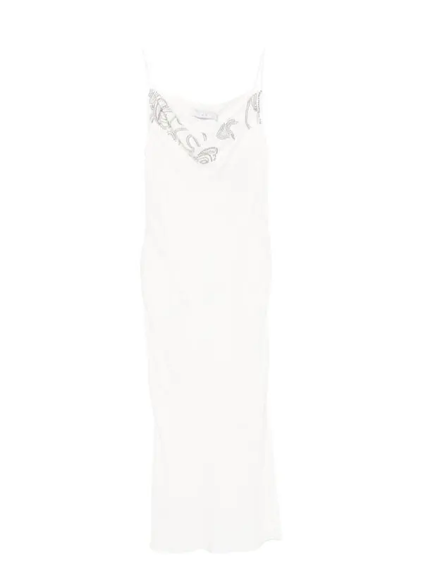 IRO PARIS Sleeveless Embellished Dress - White