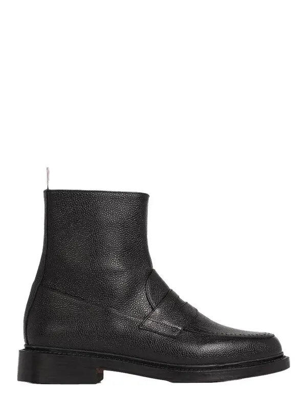 Thom Browne Leather Ankle Boots - Black
