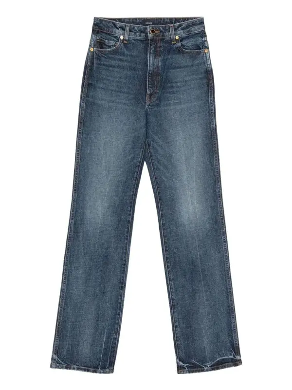 Khaite Danielle Straight-leg Jeans - Blue