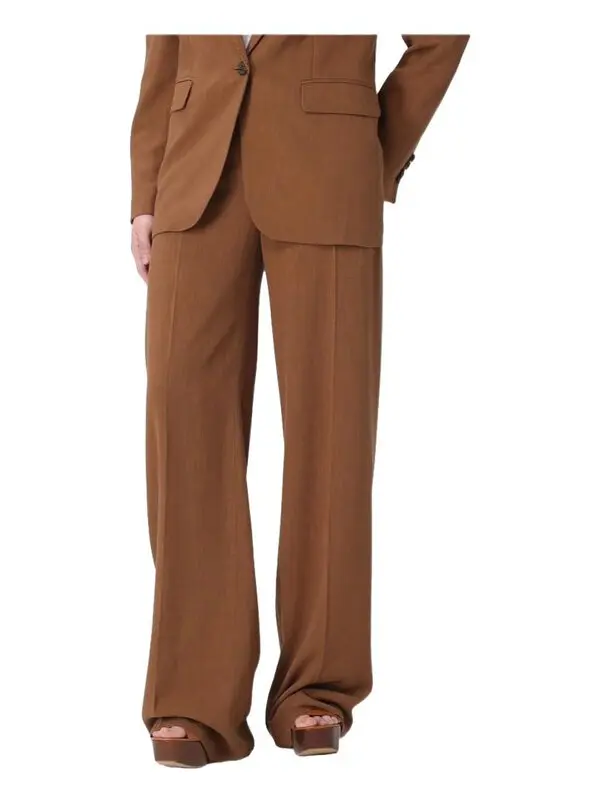 Etro Tailored Wide-leg Trousers - Brown